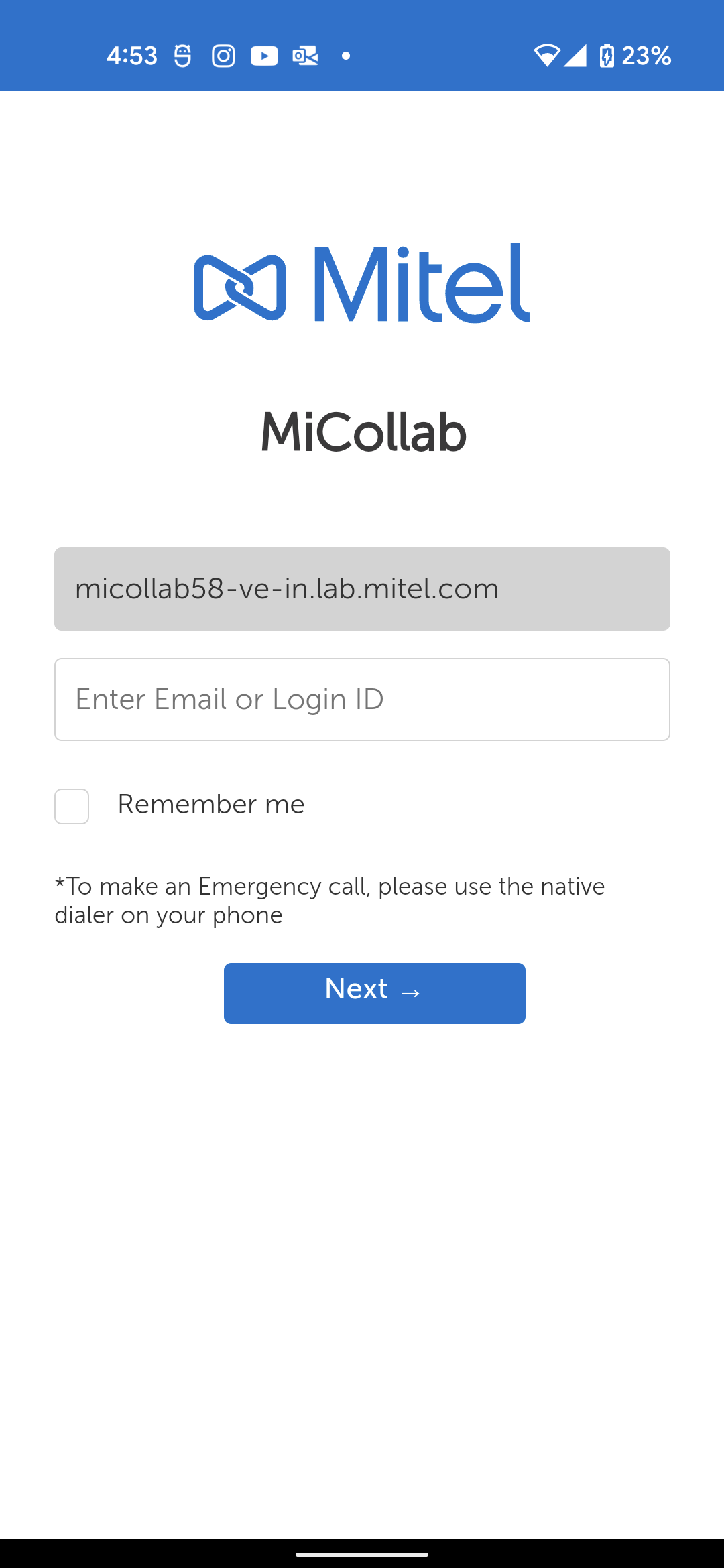 Log out from MiCollab for Mobile Client (only in Android clients)